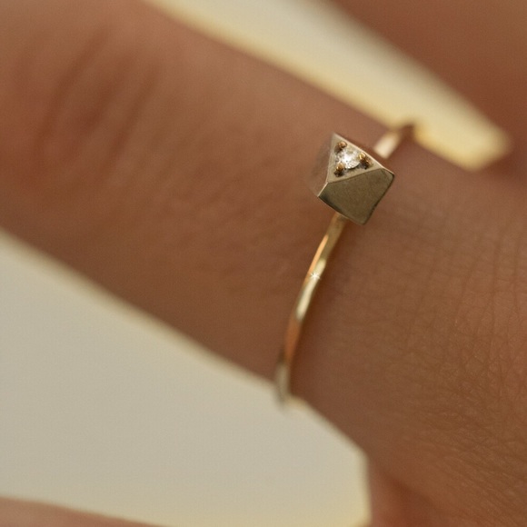 Modhemia | Jewelry | Diamond Planar Ring | Poshmark